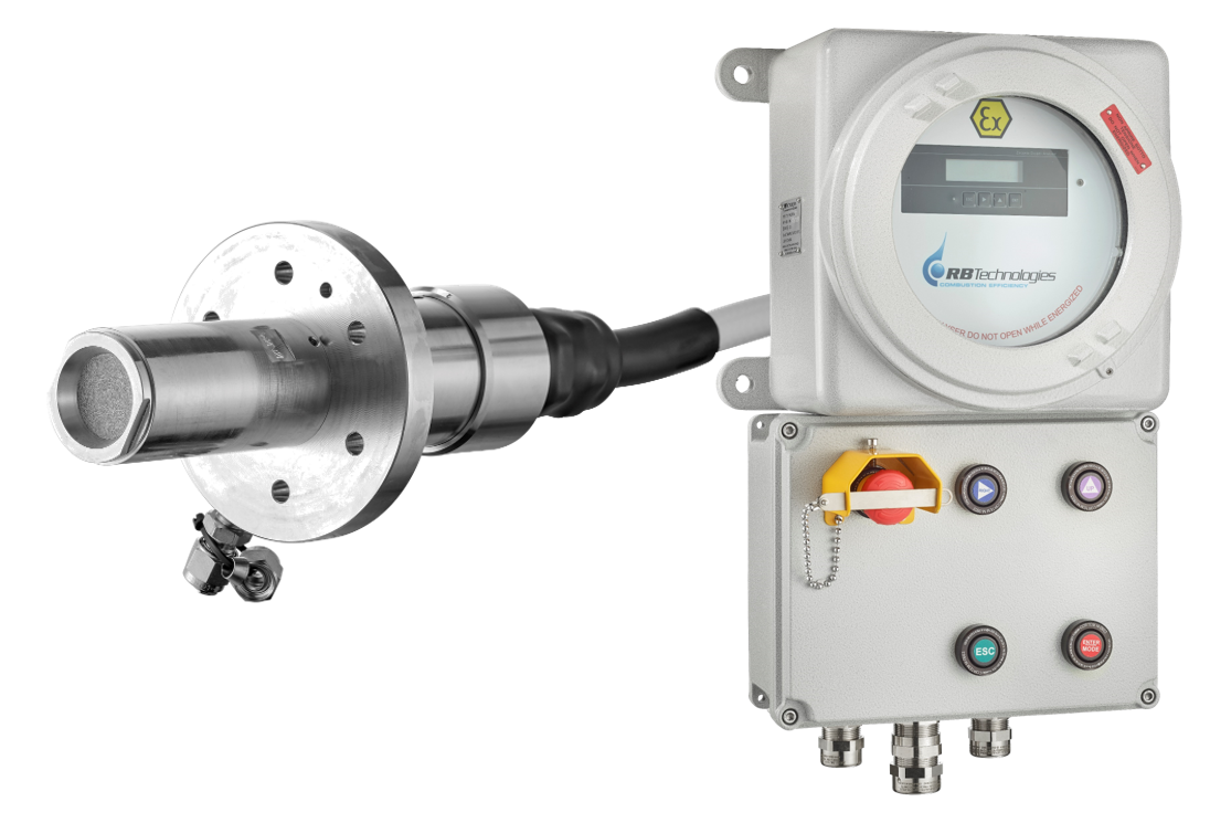Combustion analyser CO2, O2, oil & gas combustion optimisation